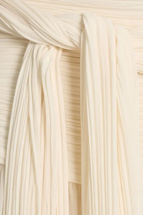 Ronny Kobo Ines Pleated Stretch-jersey Maxi Skirt