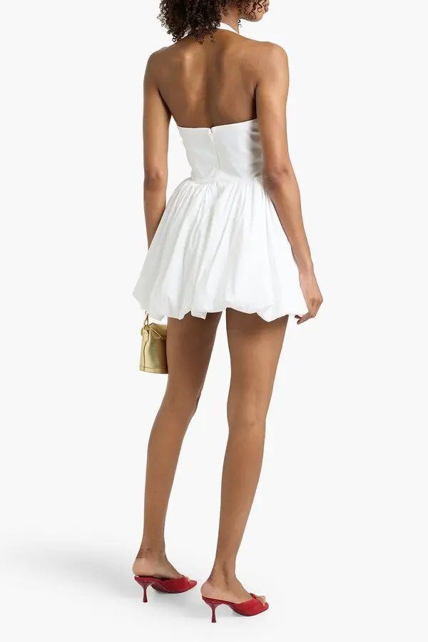 Ronny Kobo Tuberose Cotton-poplin Mini Dress
