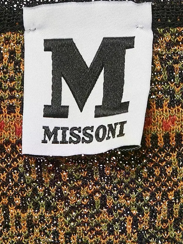 Missoni Wool-cotton Blend Crew Neck Sweater - Black