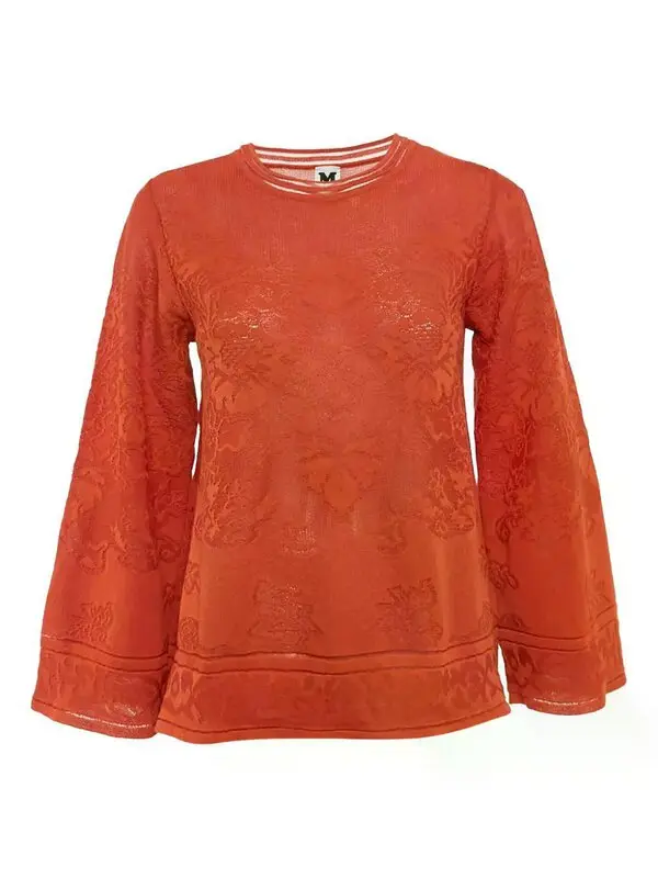 Missoni Intarsia Knit Crew Neck Sweater