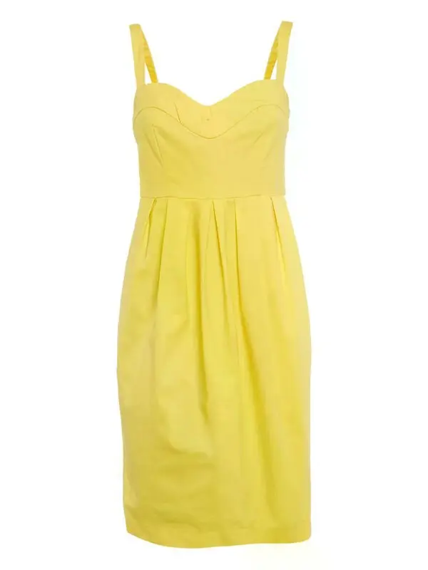 Moschino 2024 Pleated Sweetheart Neckline Dress