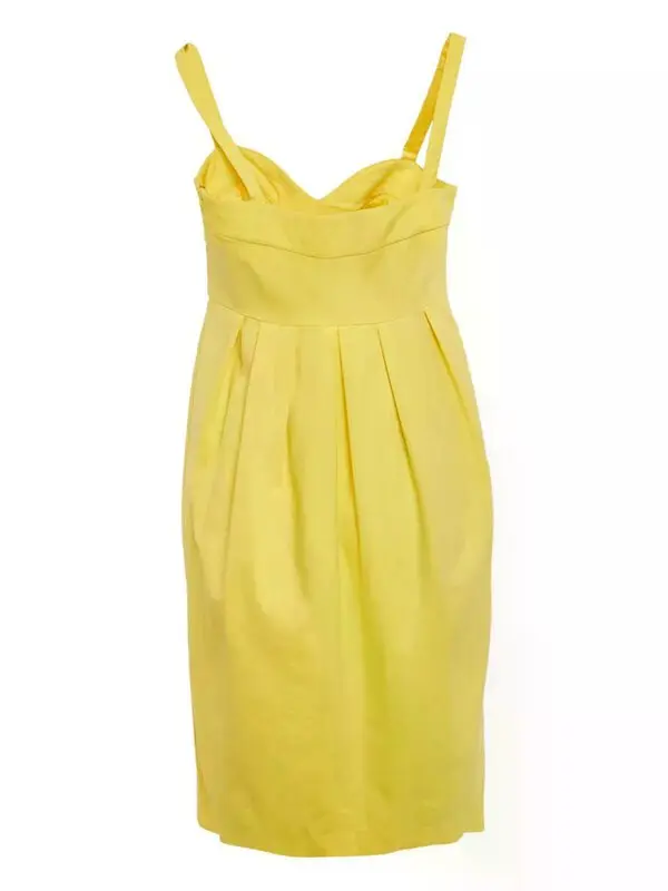 Moschino 2024 Pleated Sweetheart Neckline Dress