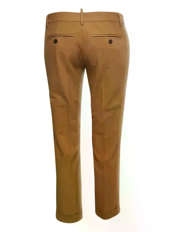 Dsquared2 Tailored Stretch-cotton Trousers - Brown
