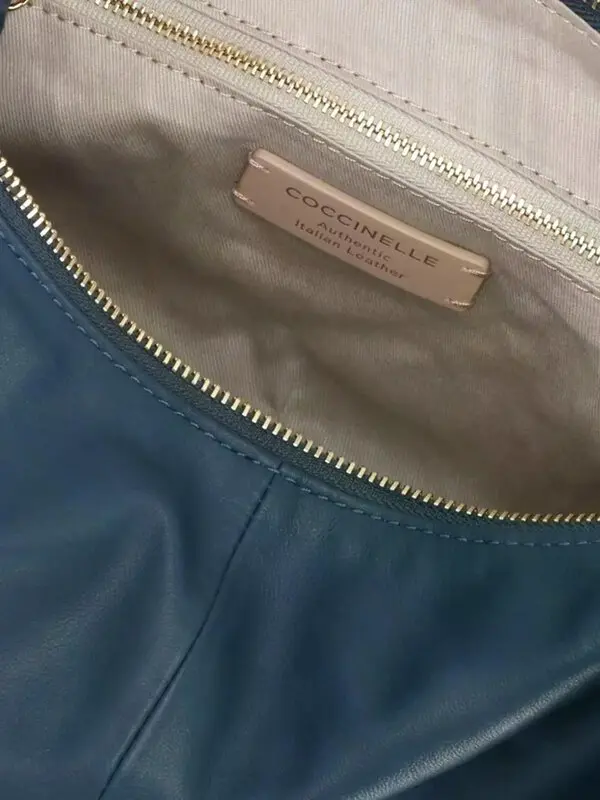 COCCINELLE Furoshiki Leather Shoulder Bag - Blue