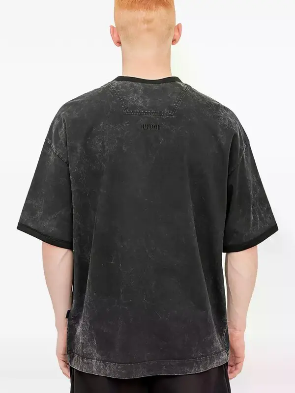 JUUN.J Acid-wash Logo-print T-shirt