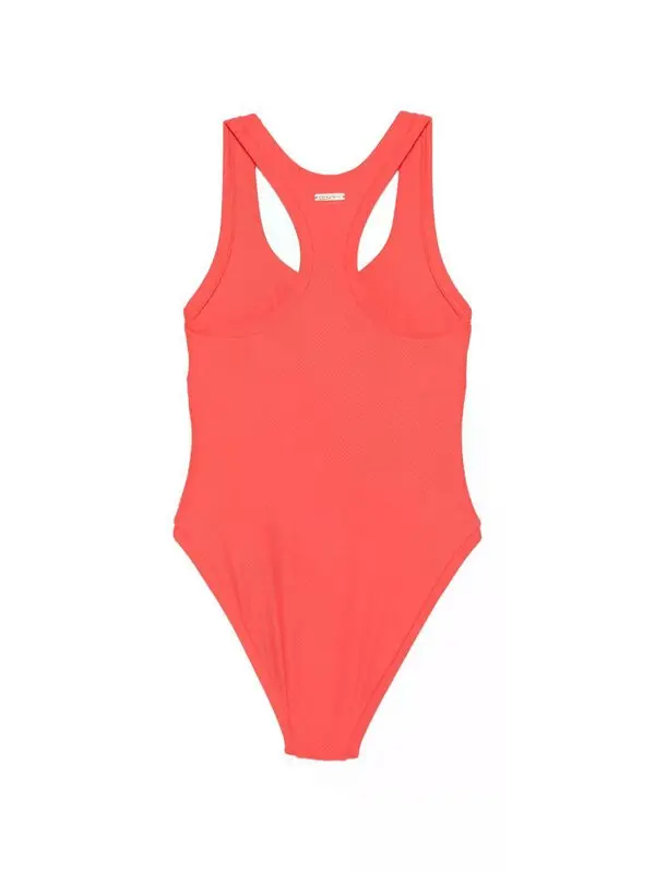Heidi Klein Zip-up Honeycomb Texture Swimsuit