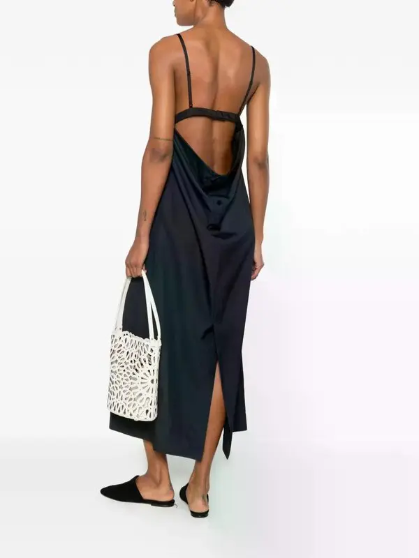 Carven Open-back Silk Midi Dress