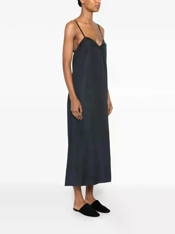Carven Open-back Silk Midi Dress