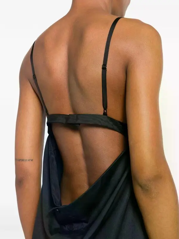 Carven Open-back Silk Midi Dress