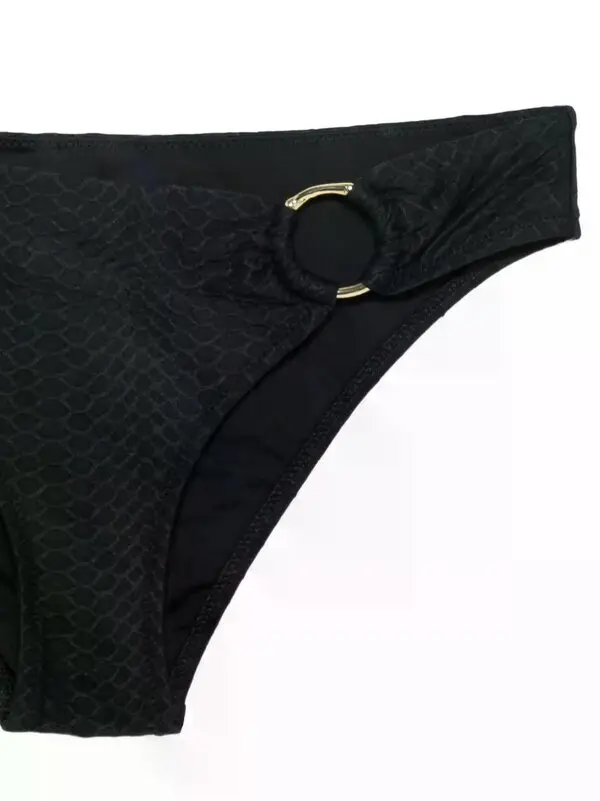 Heidi Klein Snake-effect Ring Detail Bikini Bottoms