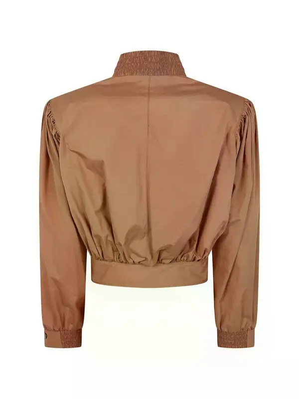 Chloé Belted Puff-sleeve Jacket - Brown