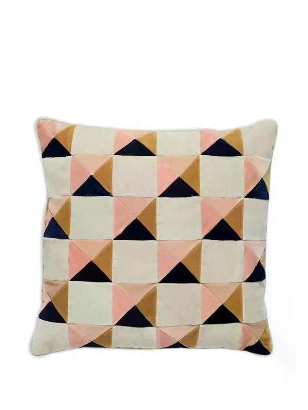 CHRISTINA LUNDSTEEN Bonnie Checkerboard Cushion - Neutrals