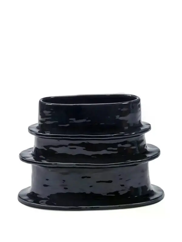 SERAX Molly Layered Flower Pot - Black