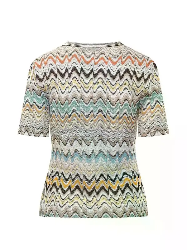 Missoni Zigzag Knit V-neck Top
