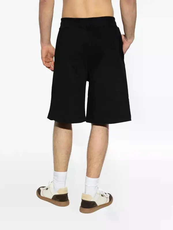 Versace Logo Patch Drawstring Shorts