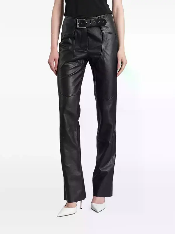 ANGELICA MONTINI Otto Belted Lace-up Trousers