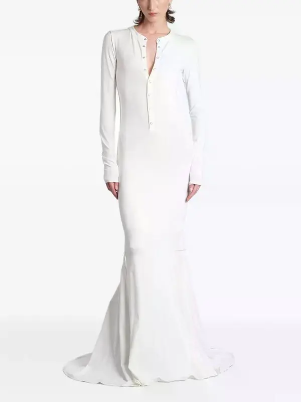 ANGELICA MONTINI Ludovica Button-up Maxi Dress