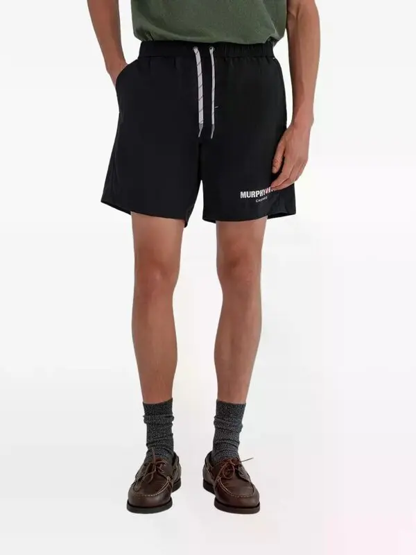 MURPHY&NYE Logo Print Drawstring Swim Shorts