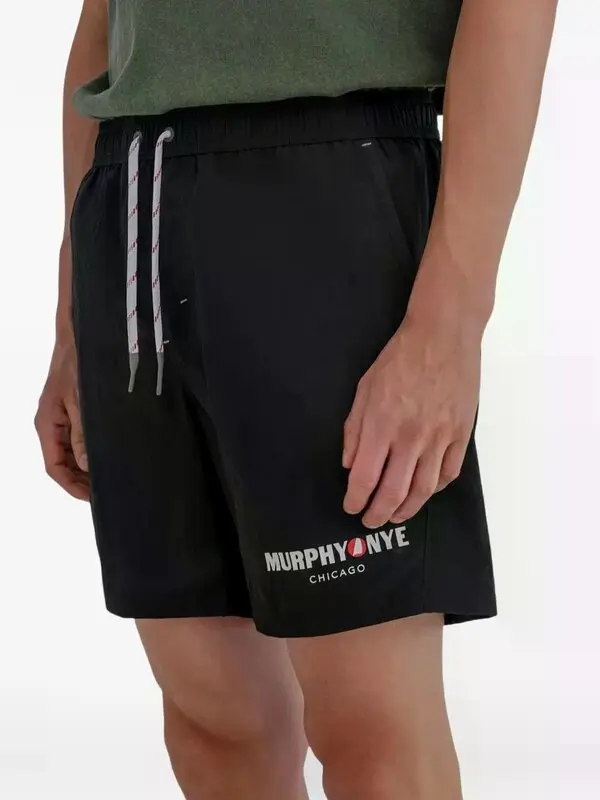 MURPHY&NYE Logo Print Drawstring Swim Shorts