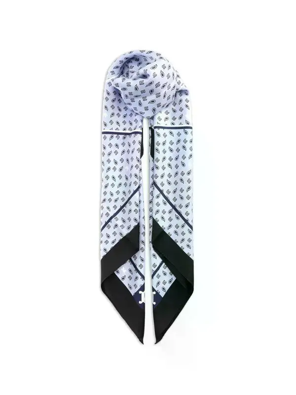 Max Mara Paisley-print Silk Scarf - Blue