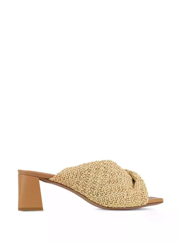 GEDEBE Mariel Woven Twist-detail Sandals