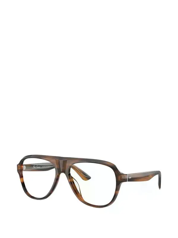 Oliver Spencer Pilot-frame Glasses - Brown