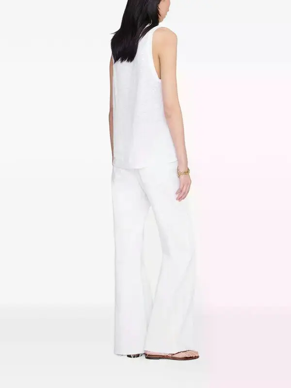 ANINE BING Juliann Linen Tank Top