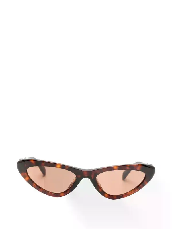 Miu Miu Tortoiseshell-effect Cat-eye Sunglasses - Brown