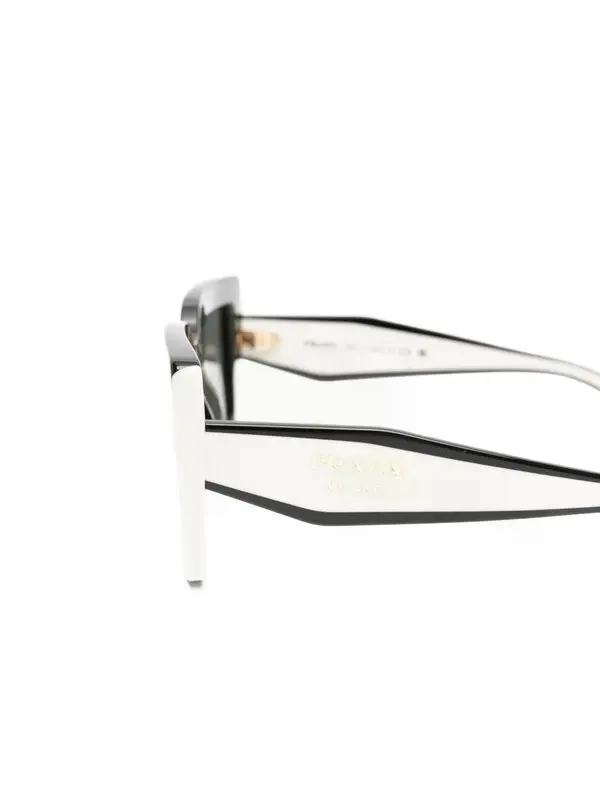 Prada Rectangle Frame Sunglasses - Black