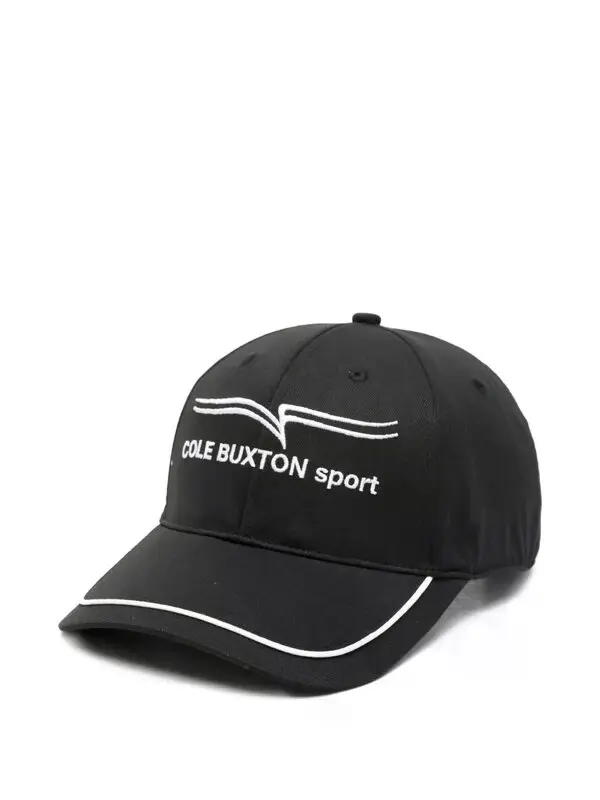 COLE BUXTON Embroidered Logo Cap - Black