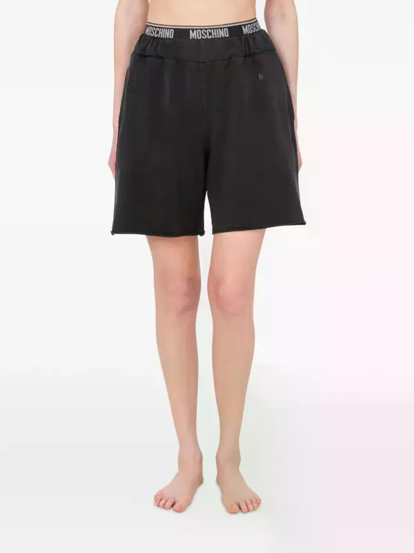 Moschino Waistband Raw-cut Shorts