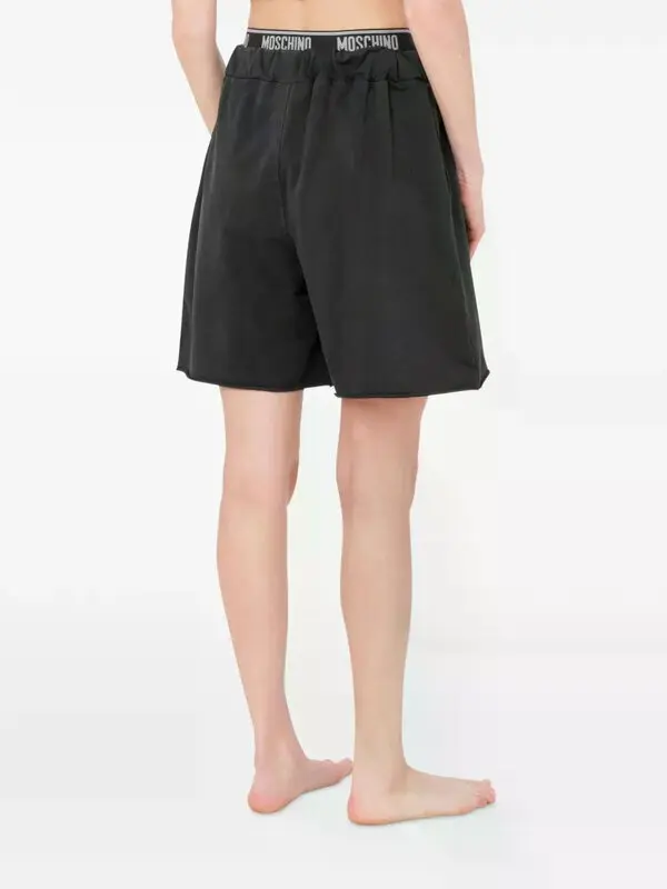 Moschino Waistband Raw-cut Shorts