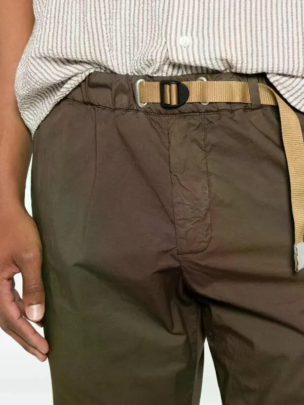 WHITE SAND Belted Trousers