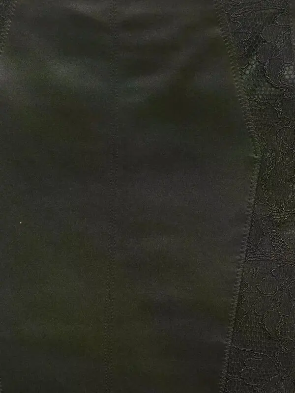Elisabetta Franchi Satin Lace Pencil Skirt