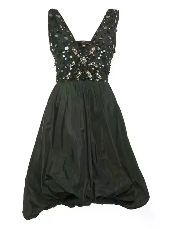 Elisabetta Franchi Embellishment V-neck Sleeveless Dress