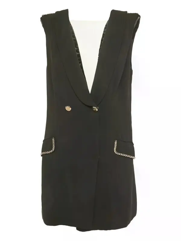 Elisabetta Franchi Double-breasted Chain-detail Mini Dress