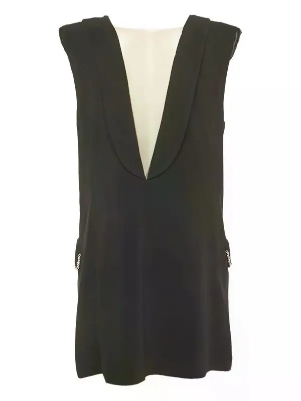 Elisabetta Franchi Double-breasted Chain-detail Mini Dress
