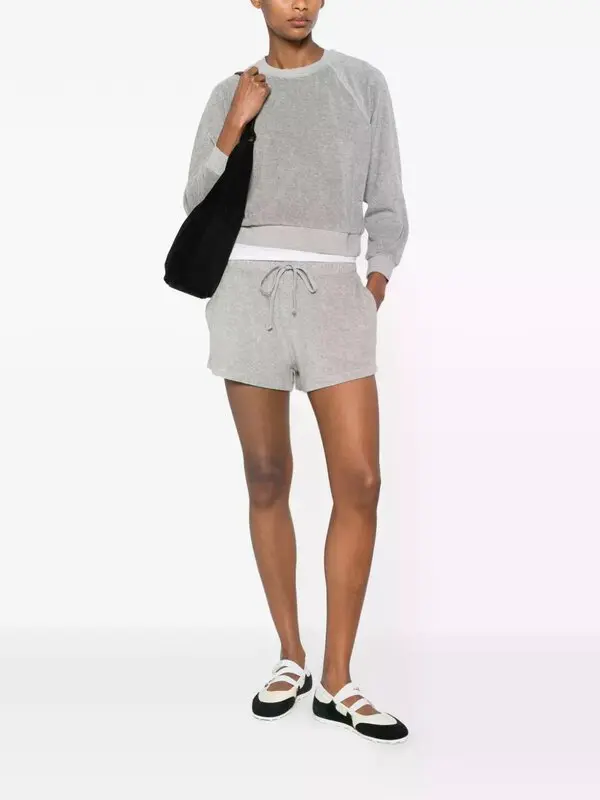 Suzie Kondi Terry Drawstring Shorts - Grey