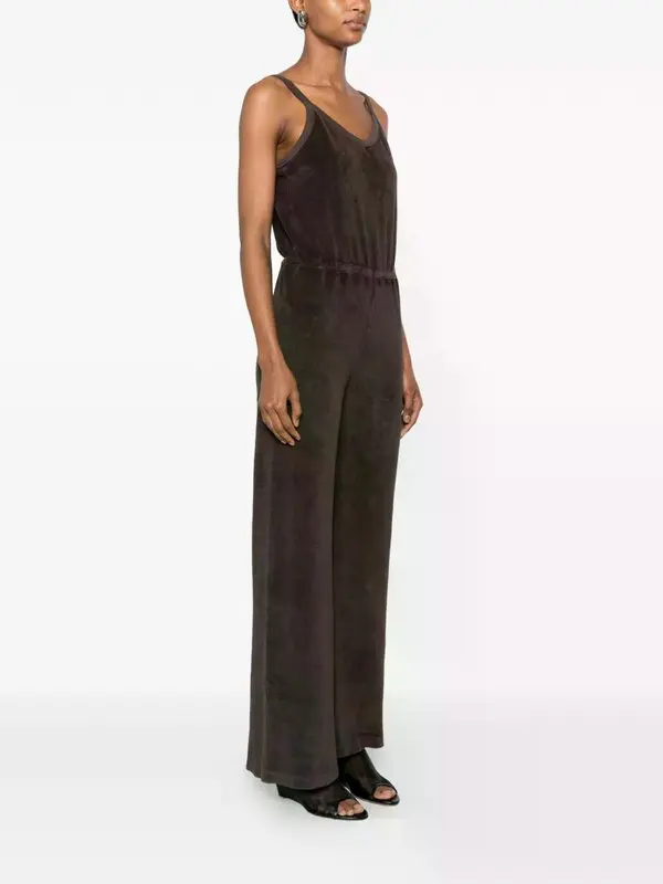 Suzie Kondi Elma Velour Wide-leg Jumpsuit