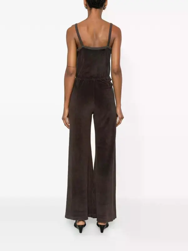 Suzie Kondi Elma Velour Wide-leg Jumpsuit