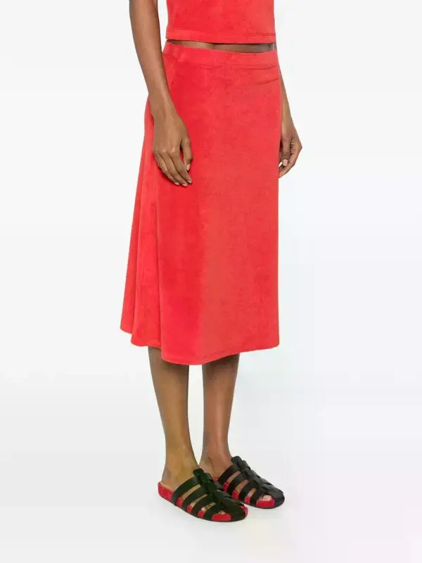 Suzie Kondi Sienna Terry-cloth Midi Skirt