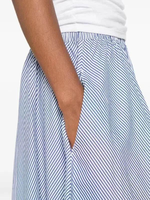 Suzie Kondi Kyria Striped Smocked Midi Skirt