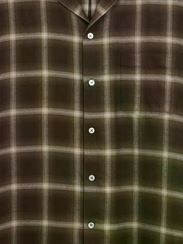 SSSTEIN Check-pattern Shirt