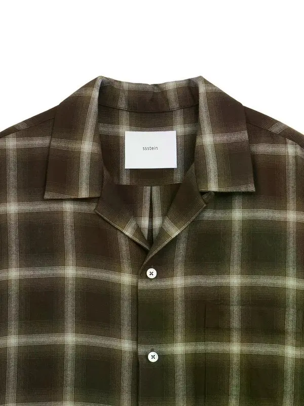 SSSTEIN Check-pattern Shirt