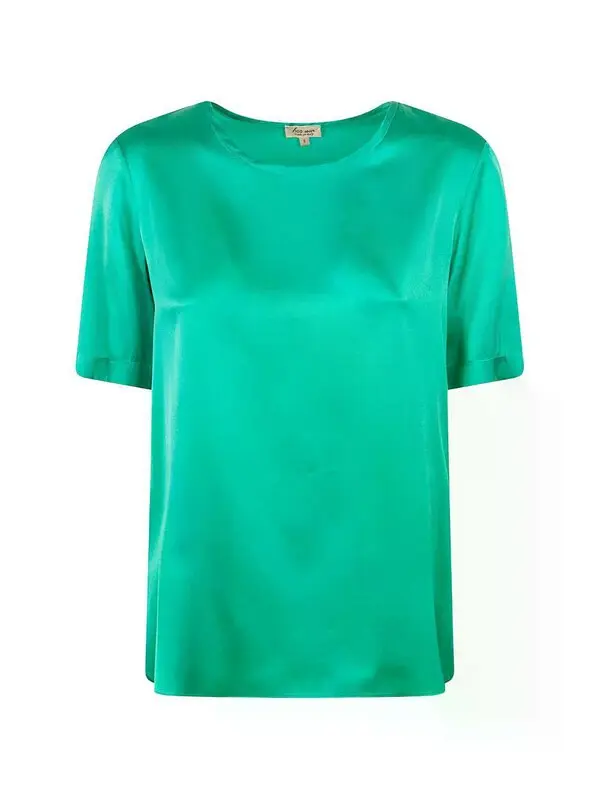 HER SHIRT Satin-finish T-shirt