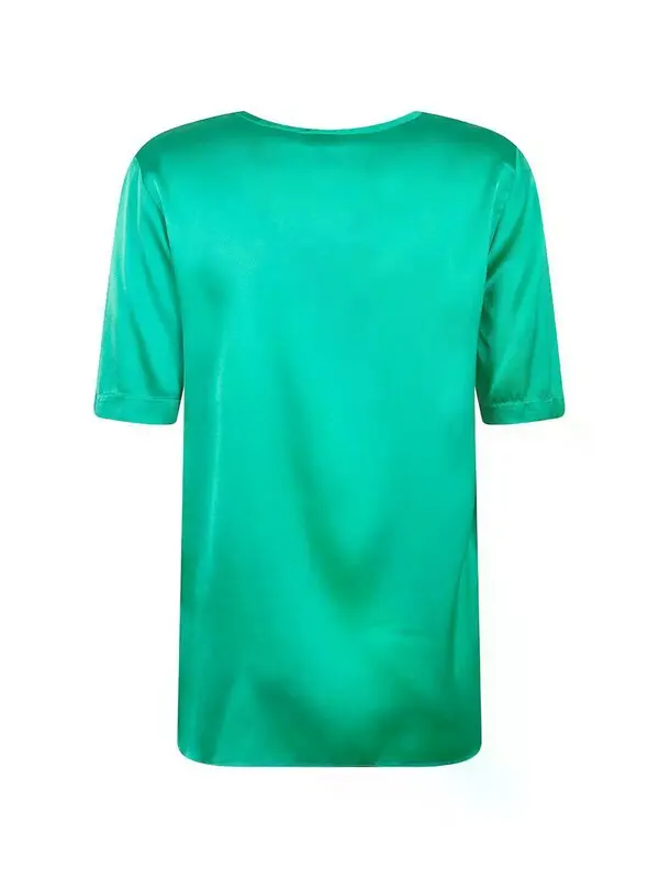 HER SHIRT Satin-finish T-shirt