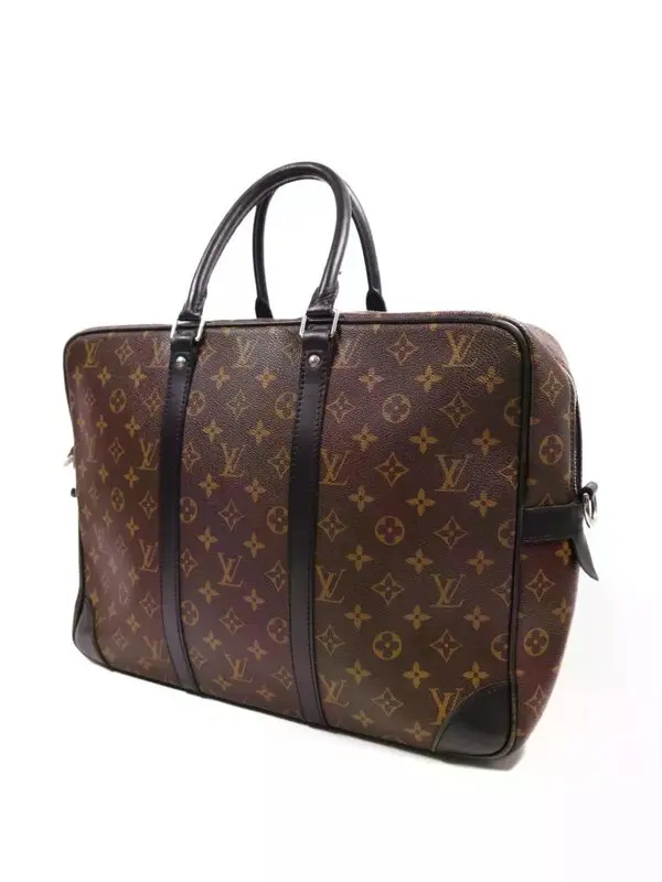 LOUIS VUITTON Porte-documents Monogram Macassar Briefcase