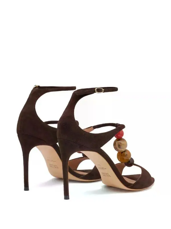 MALONE SOULIERS Leia Bead-embellished Sandals