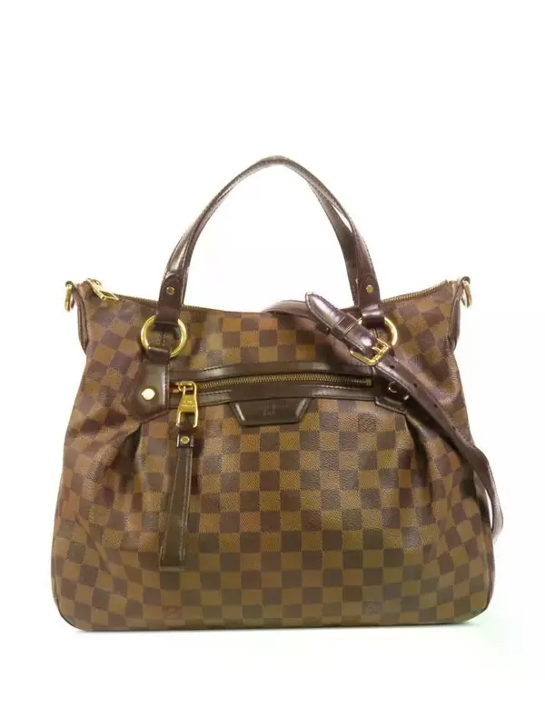 LOUIS VUITTON Mm Evora Damier Ebène Tote Bag - Brown