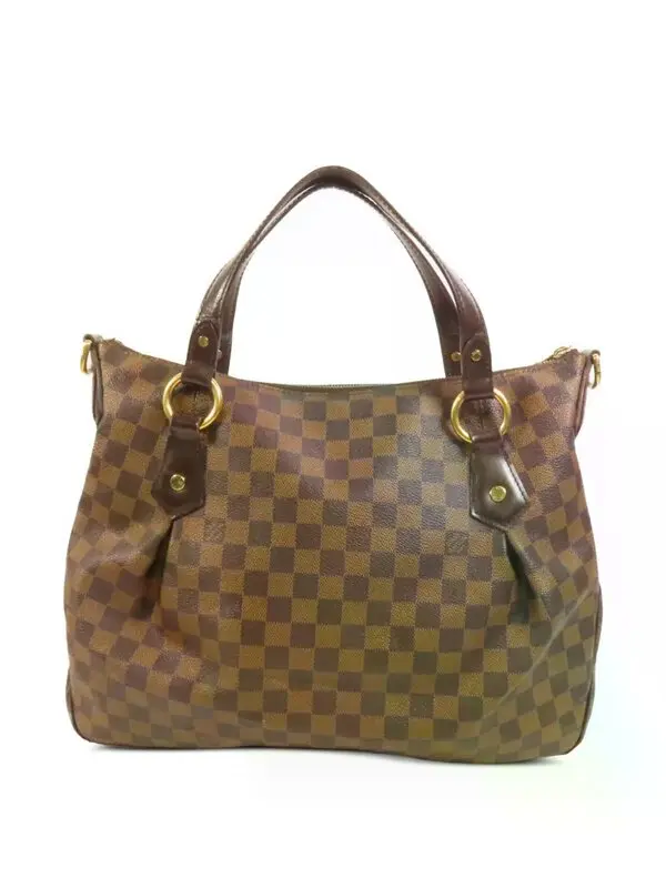 LOUIS VUITTON Mm Evora Damier Ebène Tote Bag - Brown